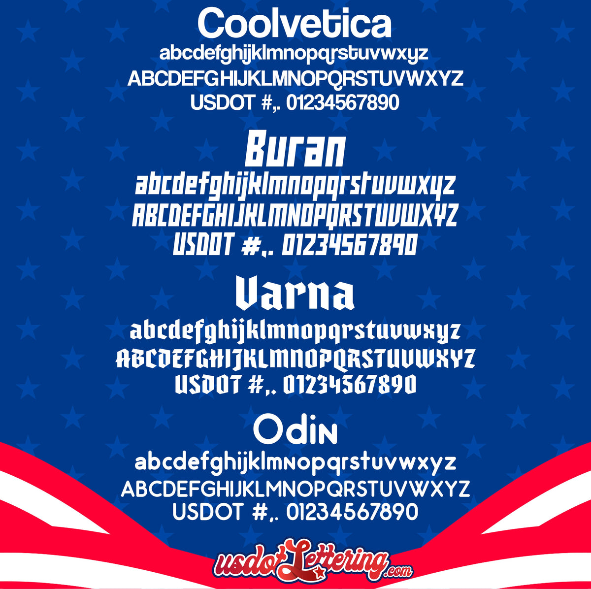 Truck Unit Number Decal Sticker Lettering (Set of 2) – USDOTLettering